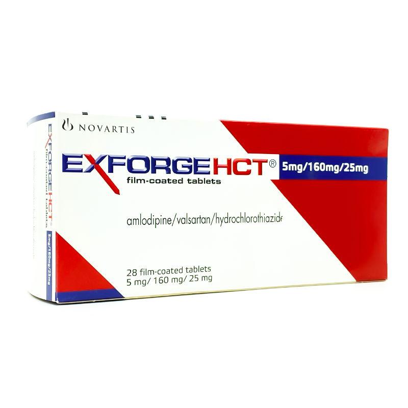 EXFORGE HCT 5MG/160MG/25MG 28 TABLETS | Rosh Medical Company